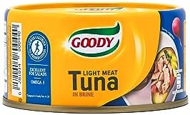 Goody Light Meat Tuna In Brine - 185gm price in Saudi Arabia | Amazon Saudi Arabia | supermarket ...