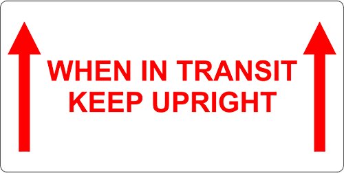 Keep Upright Sticker (Pack of 5) - 100mmx50mm: Amazon.co.uk: Business ...