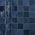 4x4 Zellige Ceramic Tile Into Z Blue Deep Blue (45) - Amazon.com