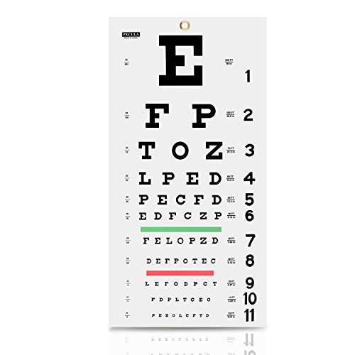 Eye Chart Snellen Eye Chart Wall Chart Eye Charts For Eye Exams 20 