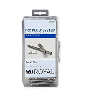 Pro Plug Kit for PVC Trim - Royal Woodgrain - 50 Linear feet with 2-3/4 ...