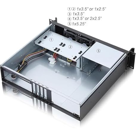 Mua RackChoice MicroATX 2U Rackmount Server Chassis Short Depth 1x5.25 Front +4x3.5 Bay / USB3.0 ...