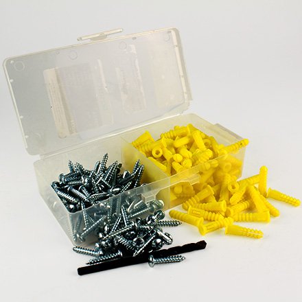 Selecta MXK14#10 x 1” Pan Head Combo/Winged Anchor Kit, 100 Screws ...