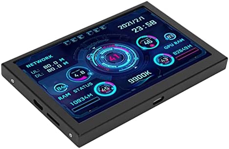 5 Inch PC CPU RAM HDD Data Monitor, IPS USB Mini Screen AIDA64 PC ...