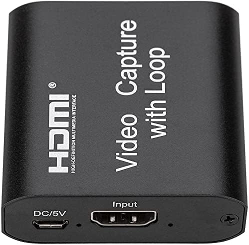 HDMI Video Capture Device With HDMI Loop Out Video Capture Card 1080p ...