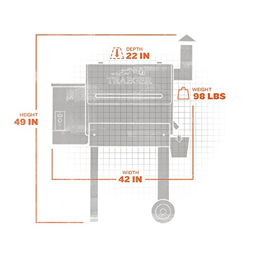 Traeger TFB42LZBC Grills Lil Tex Elite 22 Wood Pellet Grill and Smoker ...