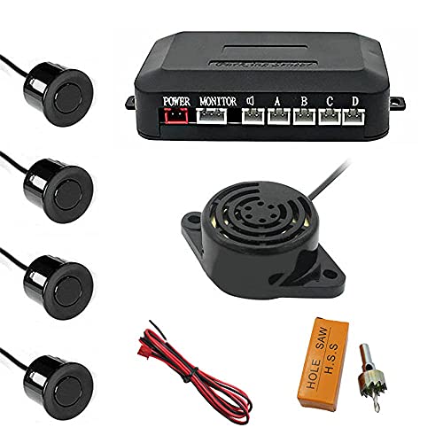 EinCar 4 Parking Car Parking Sensor Reverse Backup Radar System Kit ...