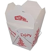Amazon.com: Fit Meal Prep 8 oz Chinese Take Out Boxes - 3 x 2.5 Plain ...