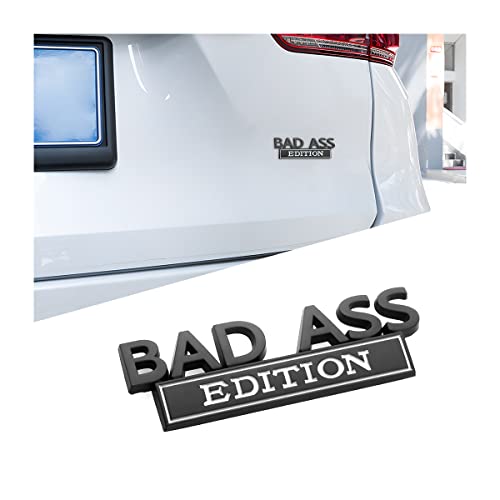 Car Bad Ass Edition Emblem, 3D Fender Badge Decal Car Sticker with 3M ...