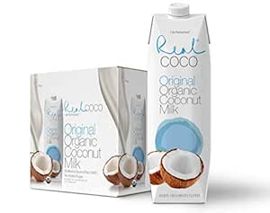 Real Coco Organic Original Coconut Milk (6-Pack 1L), USDA Organic, No ...