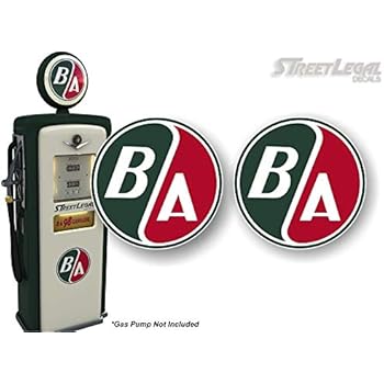 Amazon.com: 2 Vintage Hancock Gasoline Antique Gas Pump Decals for ...