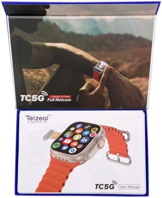 Telzeal TC5G Sim Android Smart Watch with 3 Straps with Support Mobile SIM Card with Google Play ...