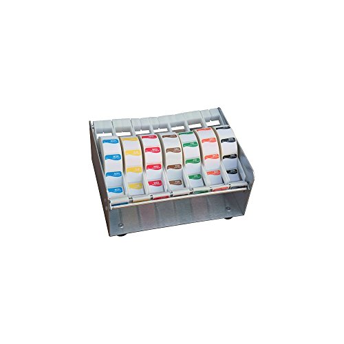 DayMark IT110806 7-Slot Metal Label Dispenser Rack for 7 Rolls of 1 ...