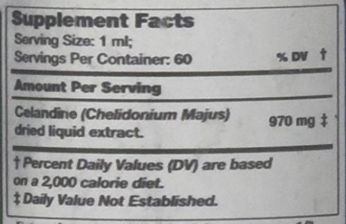 Celandine (Chelidonium Majus) Glycerite, Organic Dried Above-Ground ...
