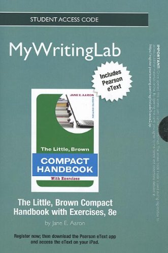 Amazon.com: The Little, Brown Compact Handbook, MyWritinglab Access ...