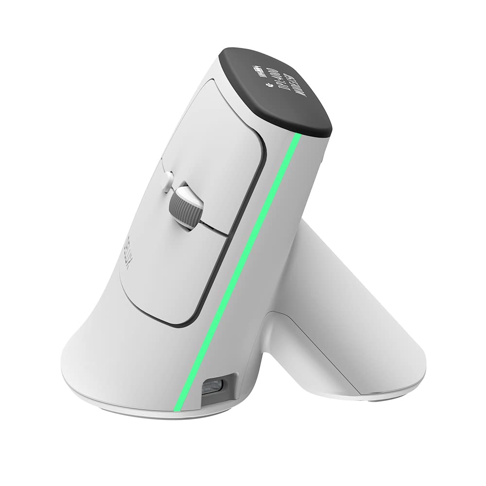 Mua DELUX MV6 Vertical Ergonomic Mouse, Bluetooth 2.4GHZ Wired Wireless ...
