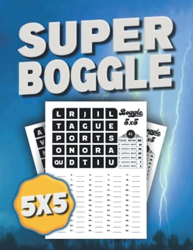 Super Boggle 5x5: 90 Puzzles, The Ultimate in Word Puzzle Fun, Puzzles ...
