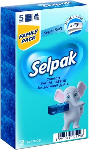Selpak - Facial Tissue Soft and Comfort - 200 x 2 Ply Sheets Extra ...