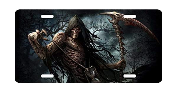 Grim Reaper Mystical Creature Serpent Vanity Auto Car Truck Tag License ...
