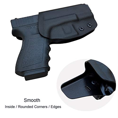 OWB Kydex Holster Fit: Glock 19 19x / Glock 23 25 32 / Glock 17 22 31 / Glock 26 27 30s (Gen 1-5 ...