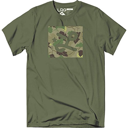 LRG Men's Box Camo Shirts,Large,Military Green - Want It All