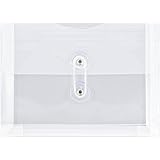 Amazon.com: JAM PAPER Plastic Envelopes with Button & String Tie Closure - Large Booklet - 12 x ...