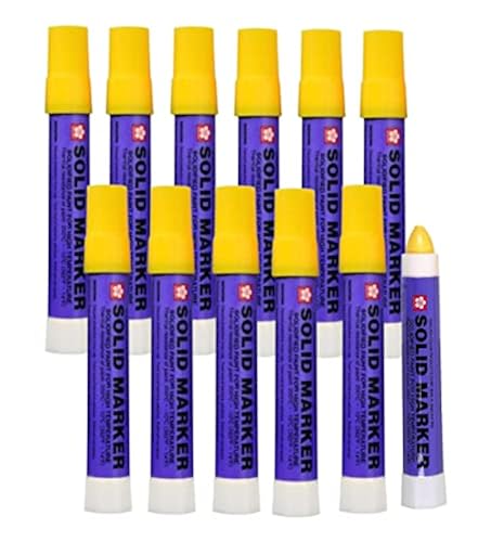 SAKURA Solid Paint Markers - Permanent Marker Paint Pens - Window, Wood, & Glass Marker - Yellow ...