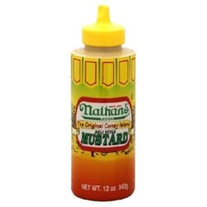 Amazon.com : Nathan's Famous, Coney Island Mustard, Squeeze Bottle ...
