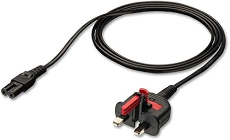 LINDY 1.5m Folding UK Plug Fig 8 Cable Folding UK Plug: Amazon.co.uk ...