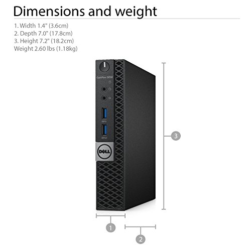 Dell Optiplex 5050 MFF Micro Form Factor Desktop - 7th Gen Intel Core ...