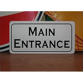 Amazon.com : Notice - Please Use Main Entrance [Right Arrow] Sign with ...