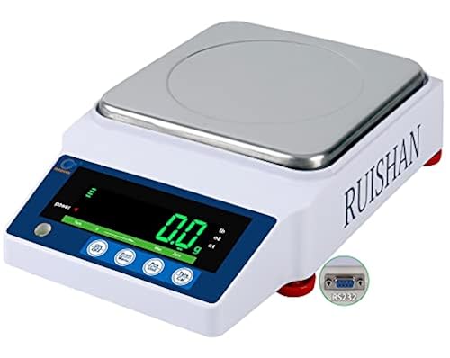 RUISHAN Large Range 10kg x 0.1g Precision Lab Balance Scale Grain/Gram ...
