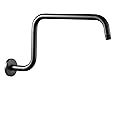 OFFO Shower Head Extension Arm 16 Inch, S Shaped High Rise Extender ...