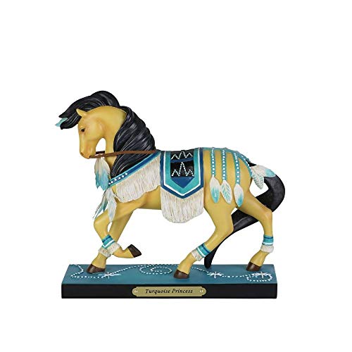 Enesco Trail of Painted Ponies Turquoise Princess Figurine 7" Multicolor