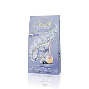 Amazon.com : Lindt LINDOR Blueberries & Crème White Chocolate Truffle ...