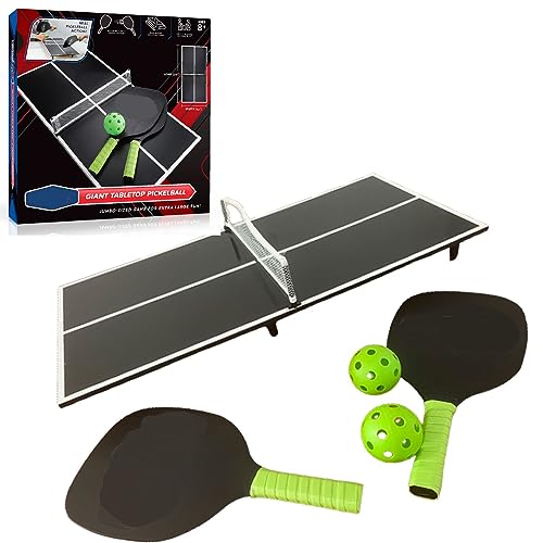 Pickle Ball Set with Net for Home, Portable Pickleball Net Set Indoor ...