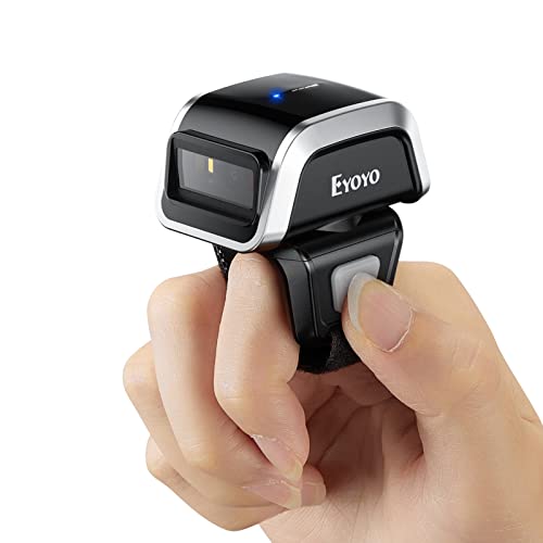 Mua Eyoyo Bluetooth 2D Ring Barcode Scanner, Mini Wearable Finger QR ...