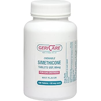 Amazon.com: Reliable 1 Simethicone 80mg Anti-Gas 100 Peppermint Tablets ...