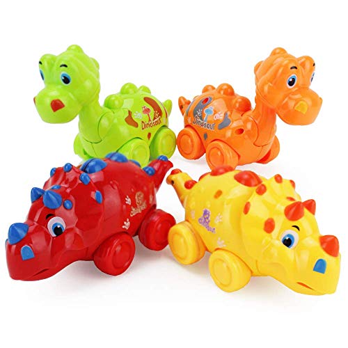boley Boley Mini Dino Car 4 Piece Set - Friction Powered Small Dinosaur ...
