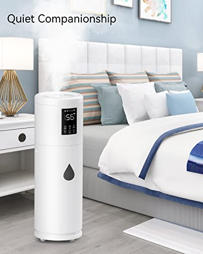 17L/4.5Gal Ultra Large Humidifiers for Bedroom 2000 sq ft, Quiet ...