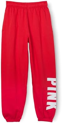 Victoria's Secret Pink Fleece Baggy Campus Sweatpants, Red Pepper ...