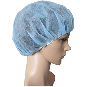 Amazon.com: 100 PCS--21", Disposable Bouffant (Hair Net) Caps, Spun ...