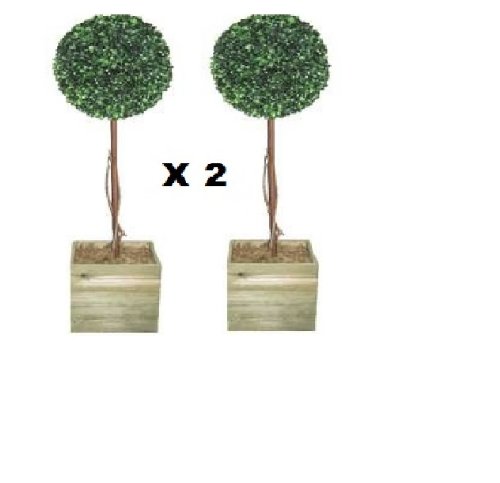 Homescapes - 3 Ft Tall One Ball Topiary Tree - Artificial Replica ...