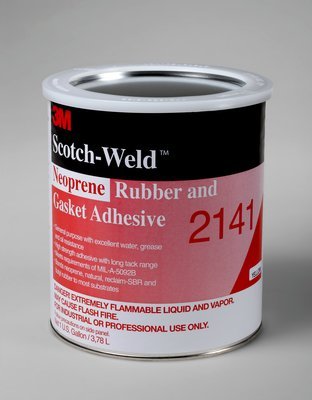 3M Neoprene 2141 Rubber & Gasket Adhesive Light Yellow Liquid 1 gal Can ...