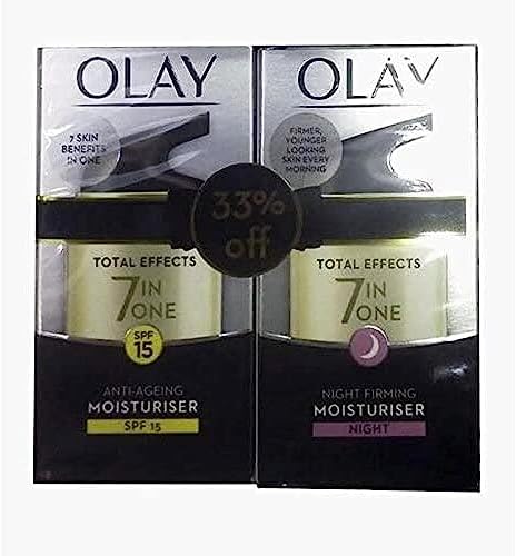Olay Total Effect Moisturizer Dual Pack Anti Aging + Night Firming ...