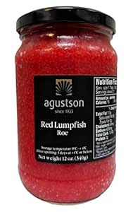 Amazon.com: Agustson Red Lumpfish Caviar Roe, 12 Ounce : Grocery ...