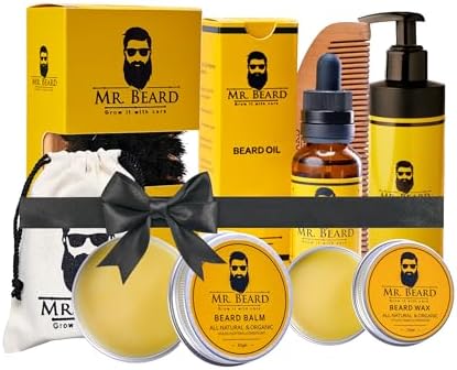 Mr. Beard Master's Care Kit, Oil, Balm, Brush,Travel Bag price in Egypt | Amazon Egypt | kanbkam