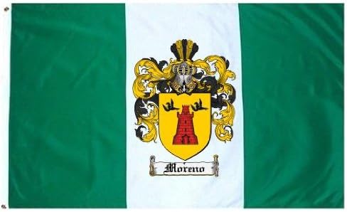 Amazon.com: Moreno Family Crest / Coat of Arms Flag. Large 3 ft. x 5 ft ...