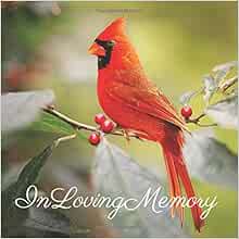 In Loving Memory: Red Cardinal Celebration of Life Guest Book Memorial ...