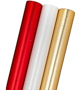 Amazon.com: MAYPLUSS Christmas Wrapping Paper Roll - Mini Roll - 17 inch X 120 inch Per roll - 3 ...